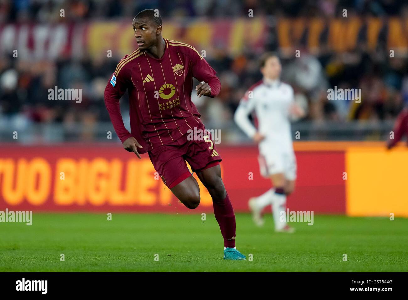Rome, Italy. 17th Jan, 2025. Evan Ndicka of AS Roma during the Serie A ...