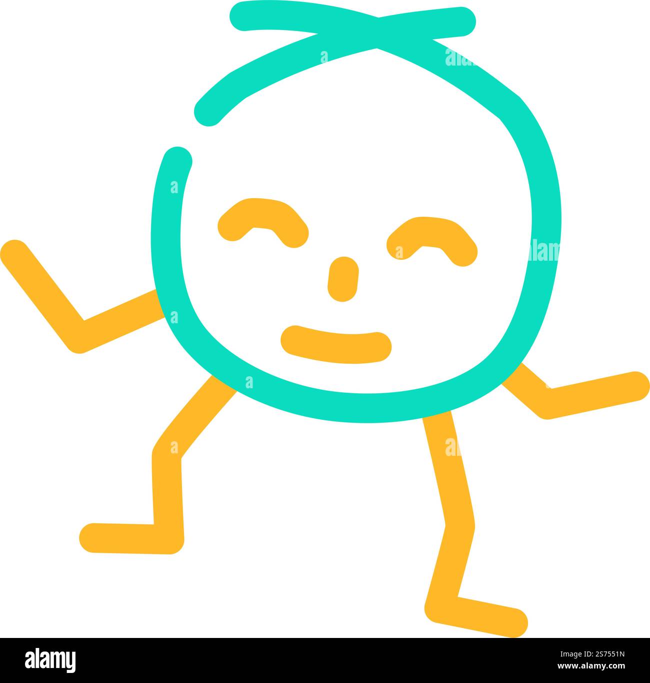 circle geometric character color icon vector. circle geometric ...