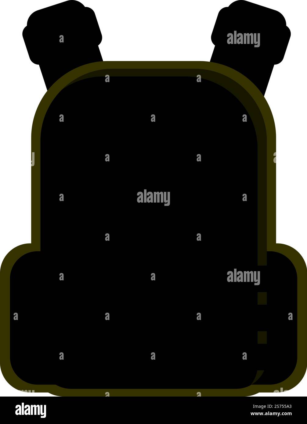 Green vest icon cartoon vector. Bullet proof. Uniform army. Green vest ...