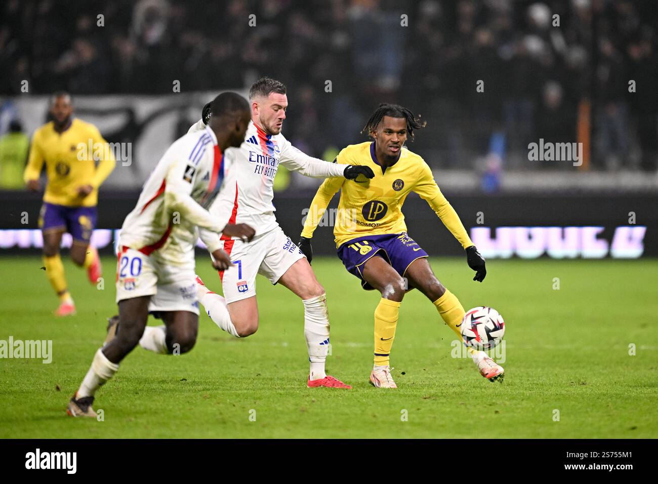 Lyon, France. 18th Jan 2025. 10 Yann GBOHO (tfc) during the Ligue 1 ...