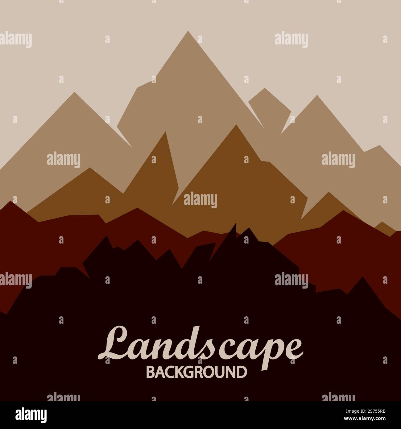 Mountain hills landscape background vector Stock Vector Image & Art - Alamy