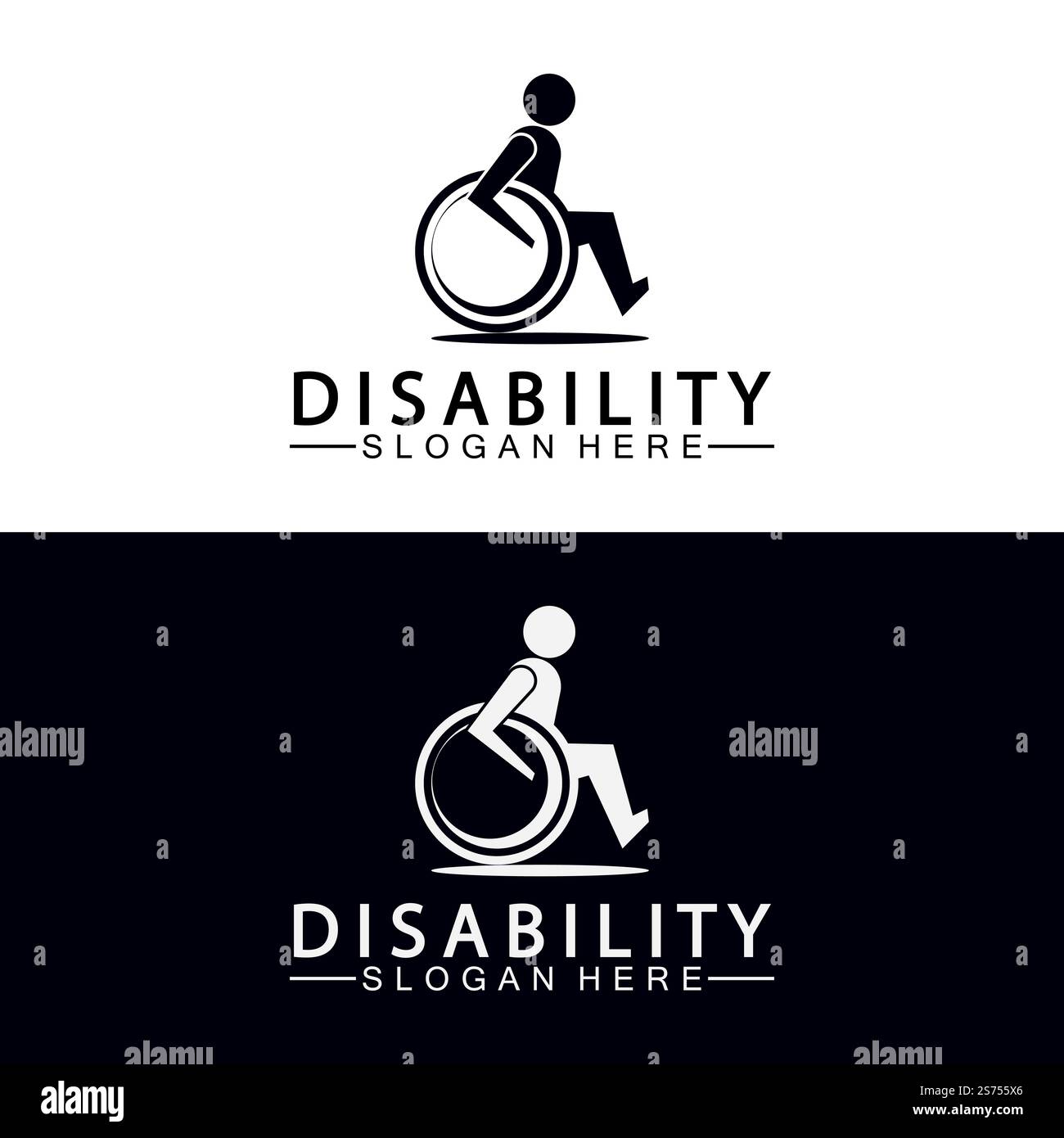 Passionate Disability People Support Logo. Wheel Chair Logo ...