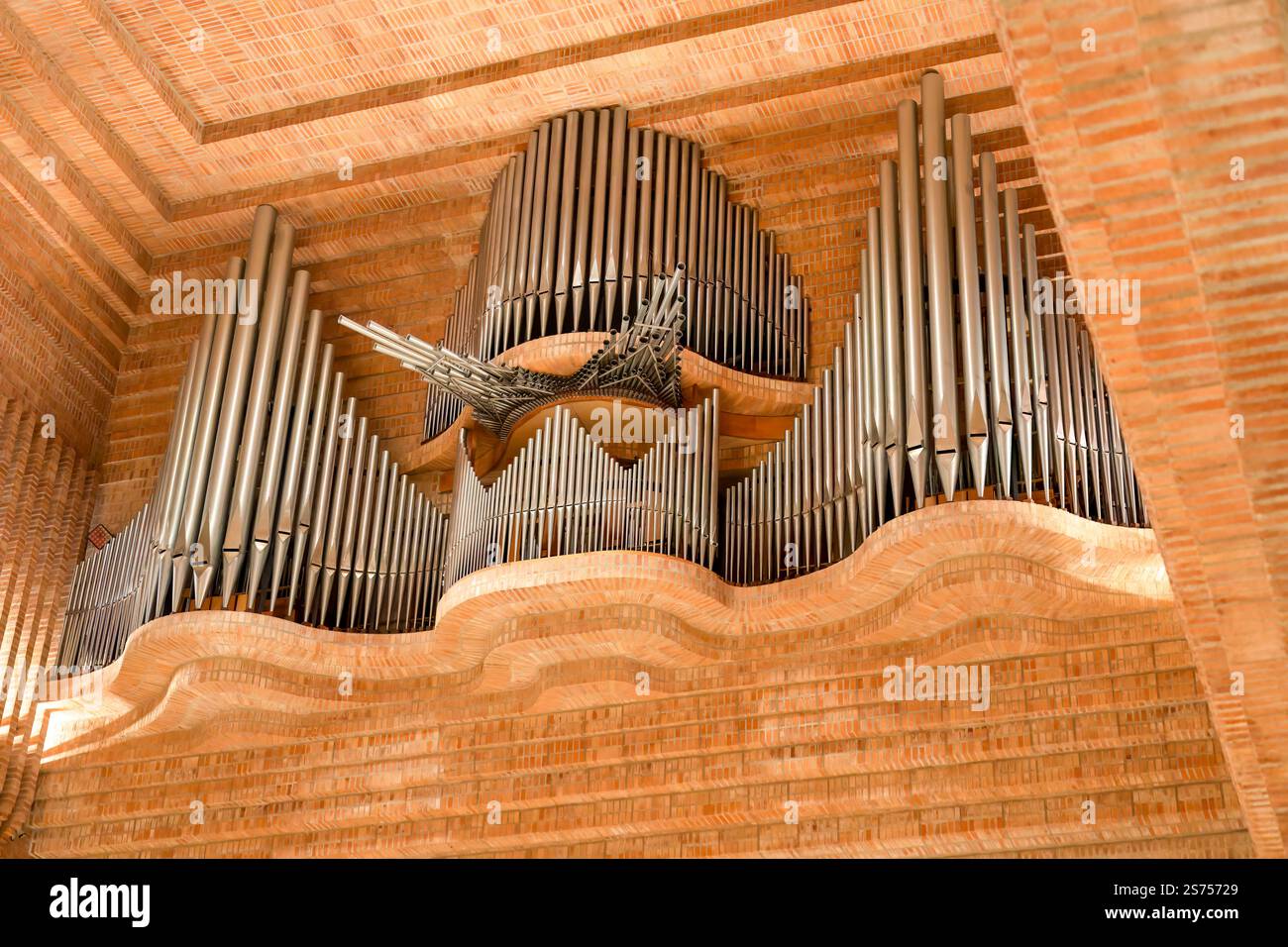 beautiful shrine musical organ pipes, Santuario de Torreciudad, a ...