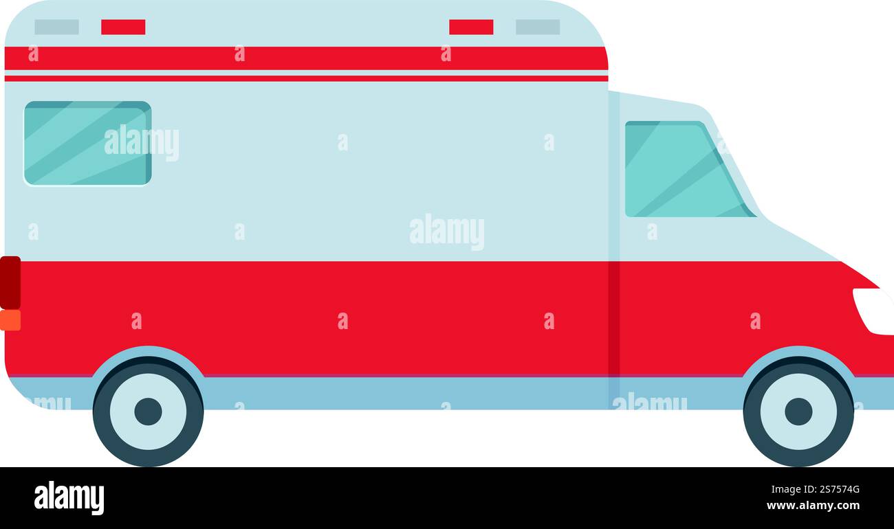 Emergency vehicle icon cartoon vector. Ambulance car. Medical hospital ...