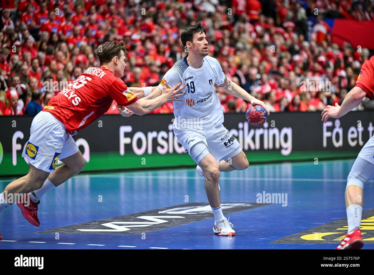 Herning, Denmark. 18th Jan, 2025. Thomas Bortoli of Italy Nationalteam ...