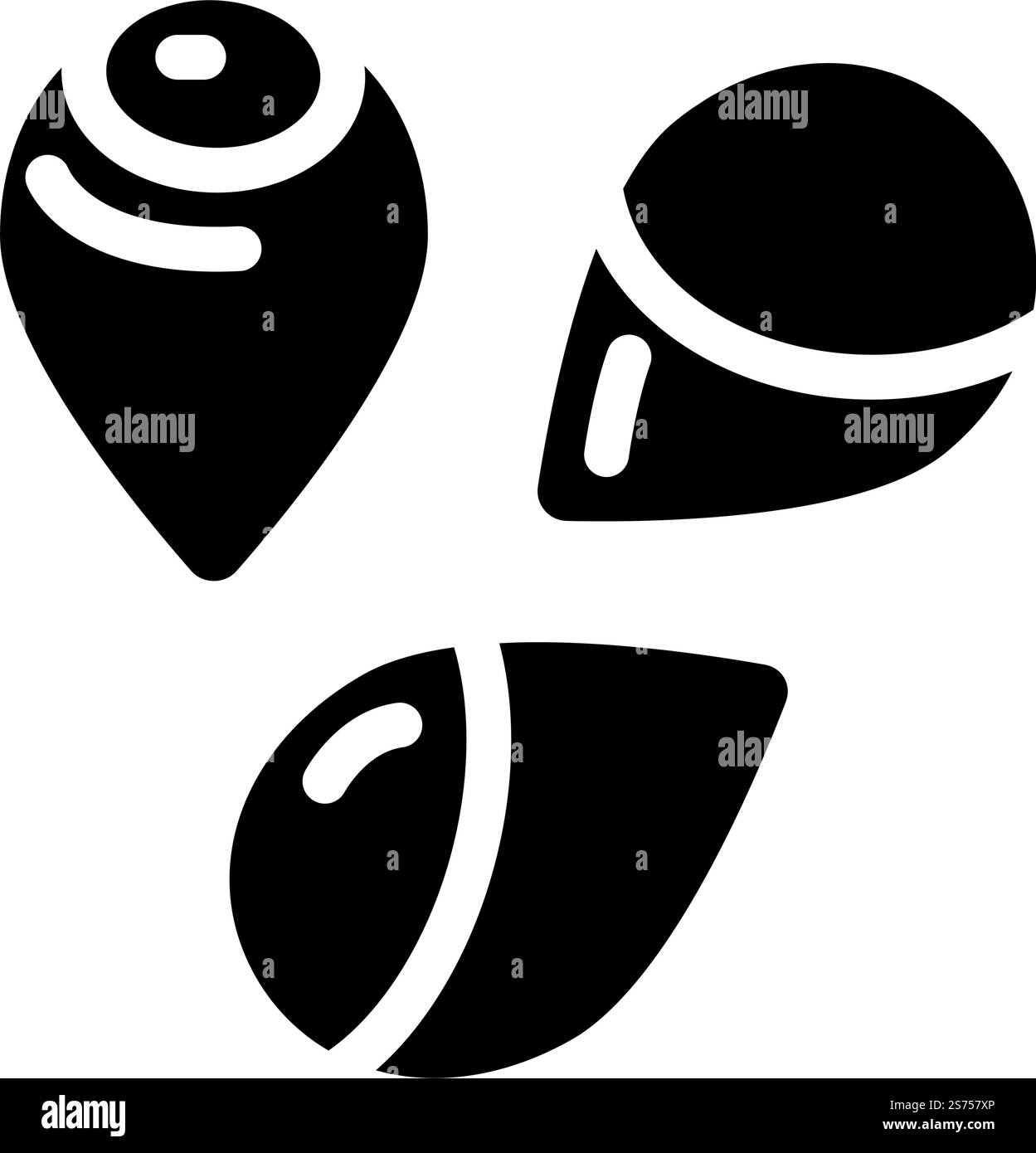 sorghum grain food glyph icon vector. sorghum grain food sign. isolated ...