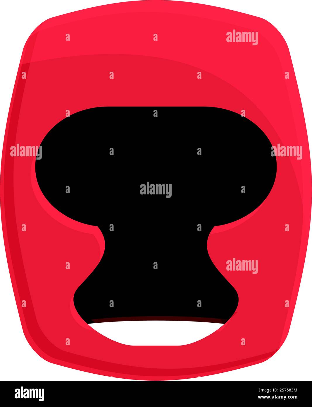 Red helmet icon cartoon vector. Boxing sport. Ring victory. Red helmet ...