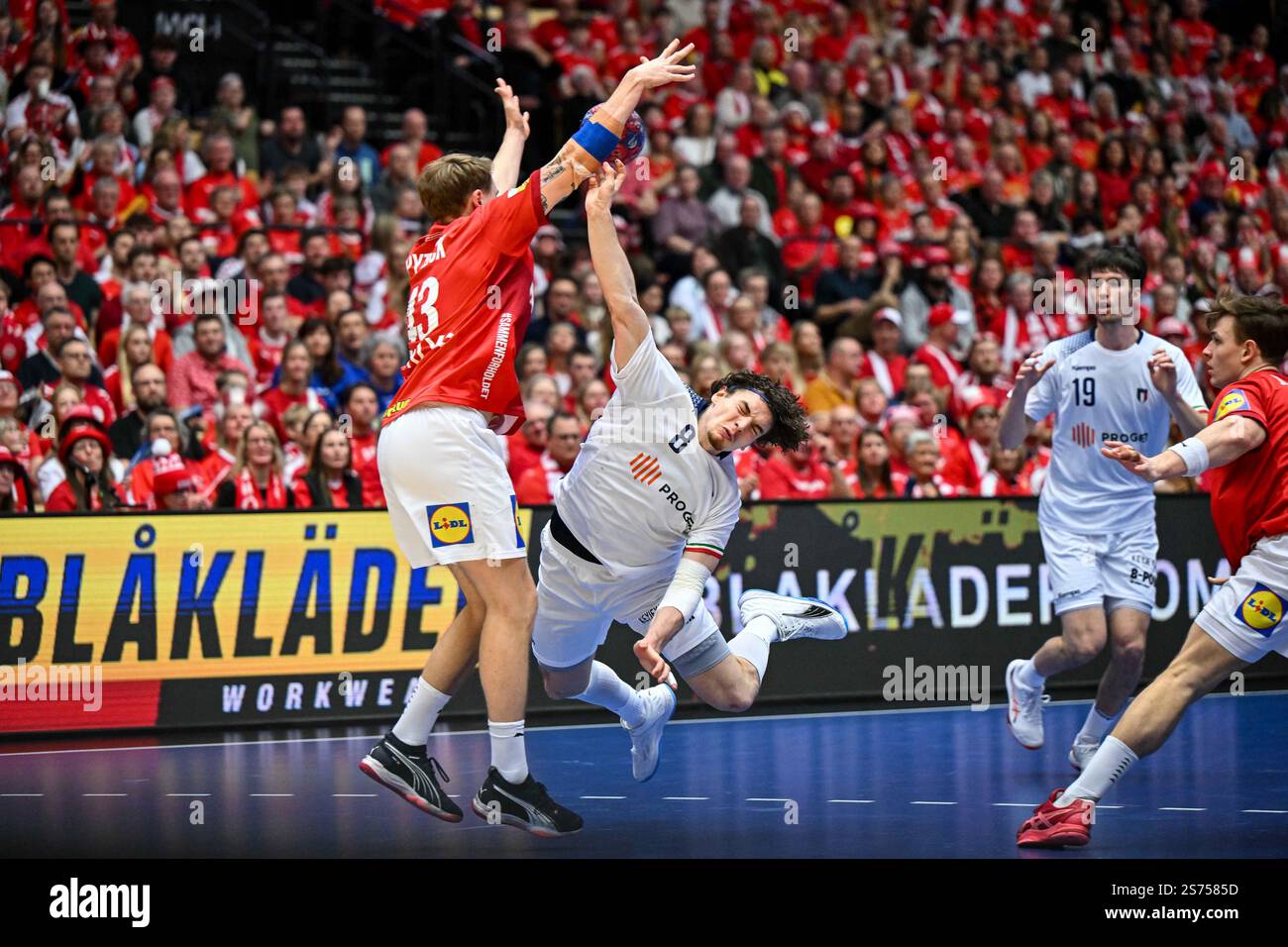 Herning, Denmark. 18th Jan, 2025. Giacomo Savini of Italy Nationalteam ...