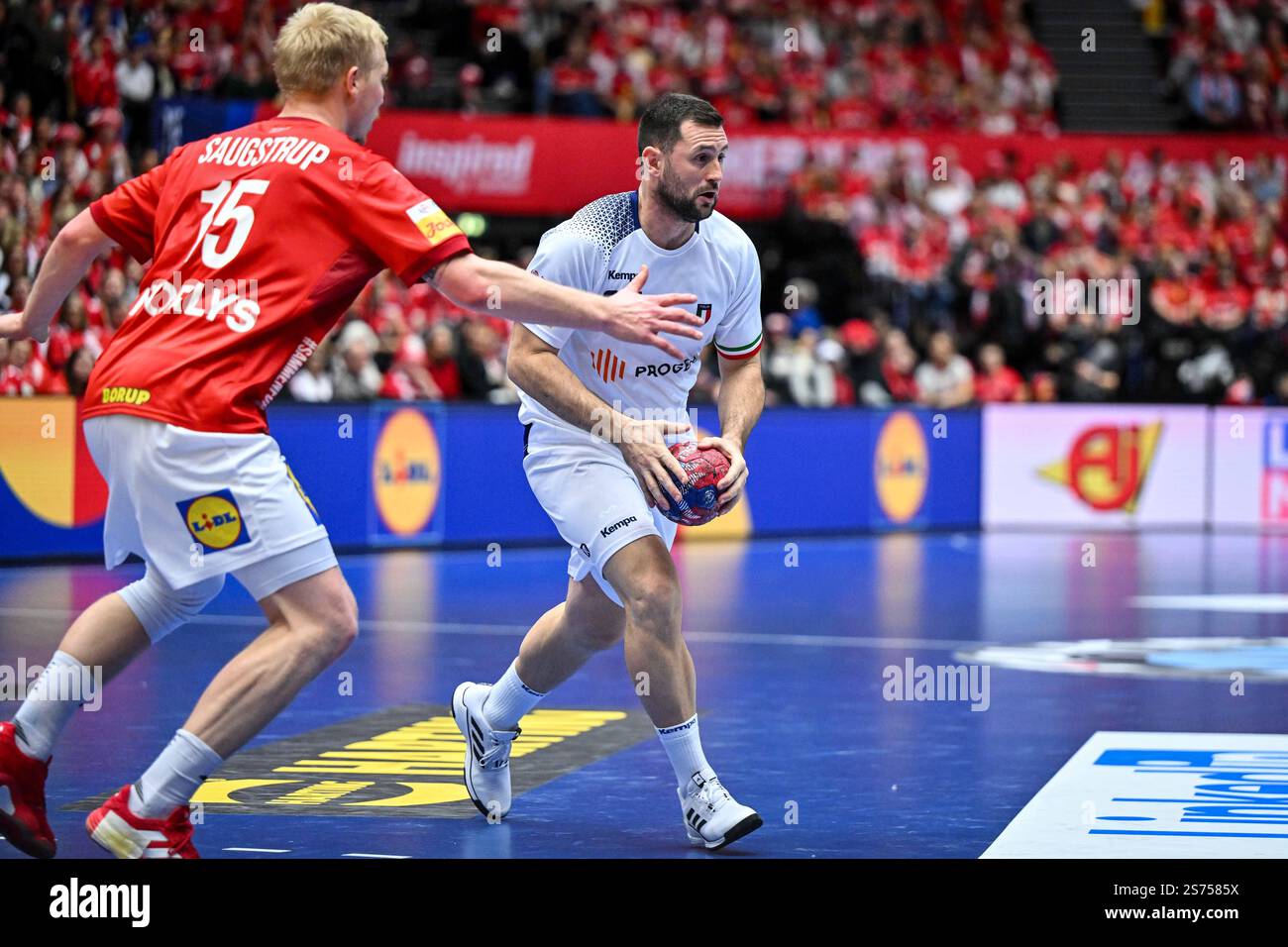 Andrea Parisini of Italy Nationalteam during IHF Men's - Handball World ...