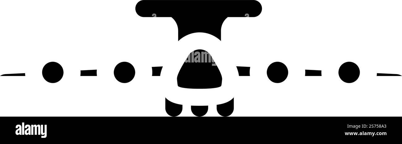 maritime patrol airplane aircraft glyph icon vector. maritime patrol ...