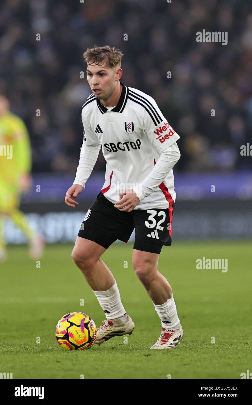 Leicester, UK. 18th Jan, 2025. Emile Smith-Rowe of Fulham during the ...