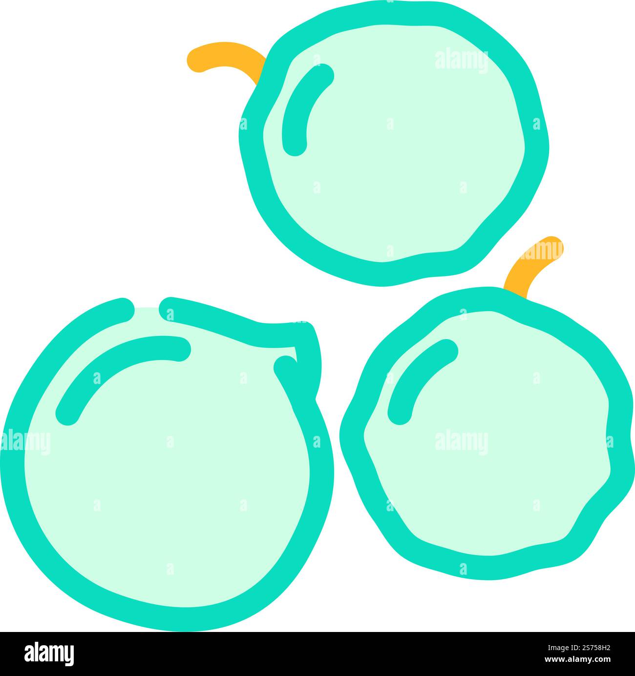 pea grain healthy color icon vector. pea grain healthy sign. isolated ...