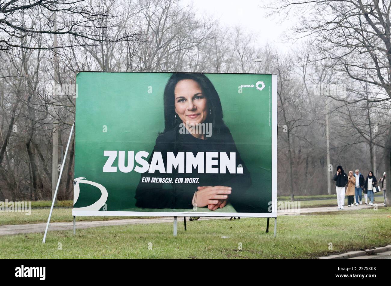 Wahlplakate 18.01.2025, Erfurt, Wahlplakate zur Bundestagswahl / Wahl ...