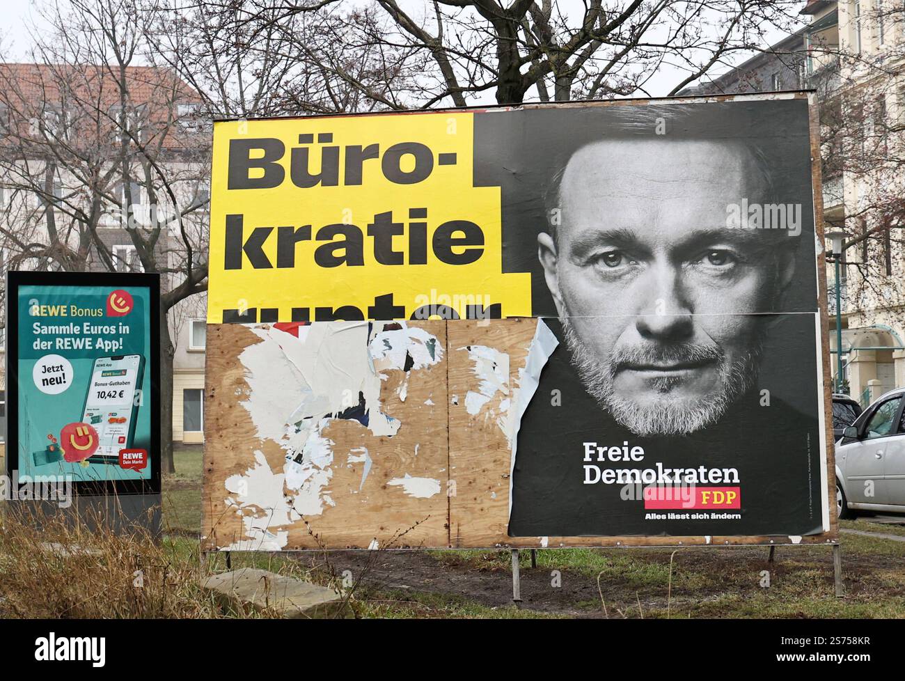 Wahlplakate 18.01.2025, Erfurt, Wahlplakate zur Bundestagswahl / Wahl ...