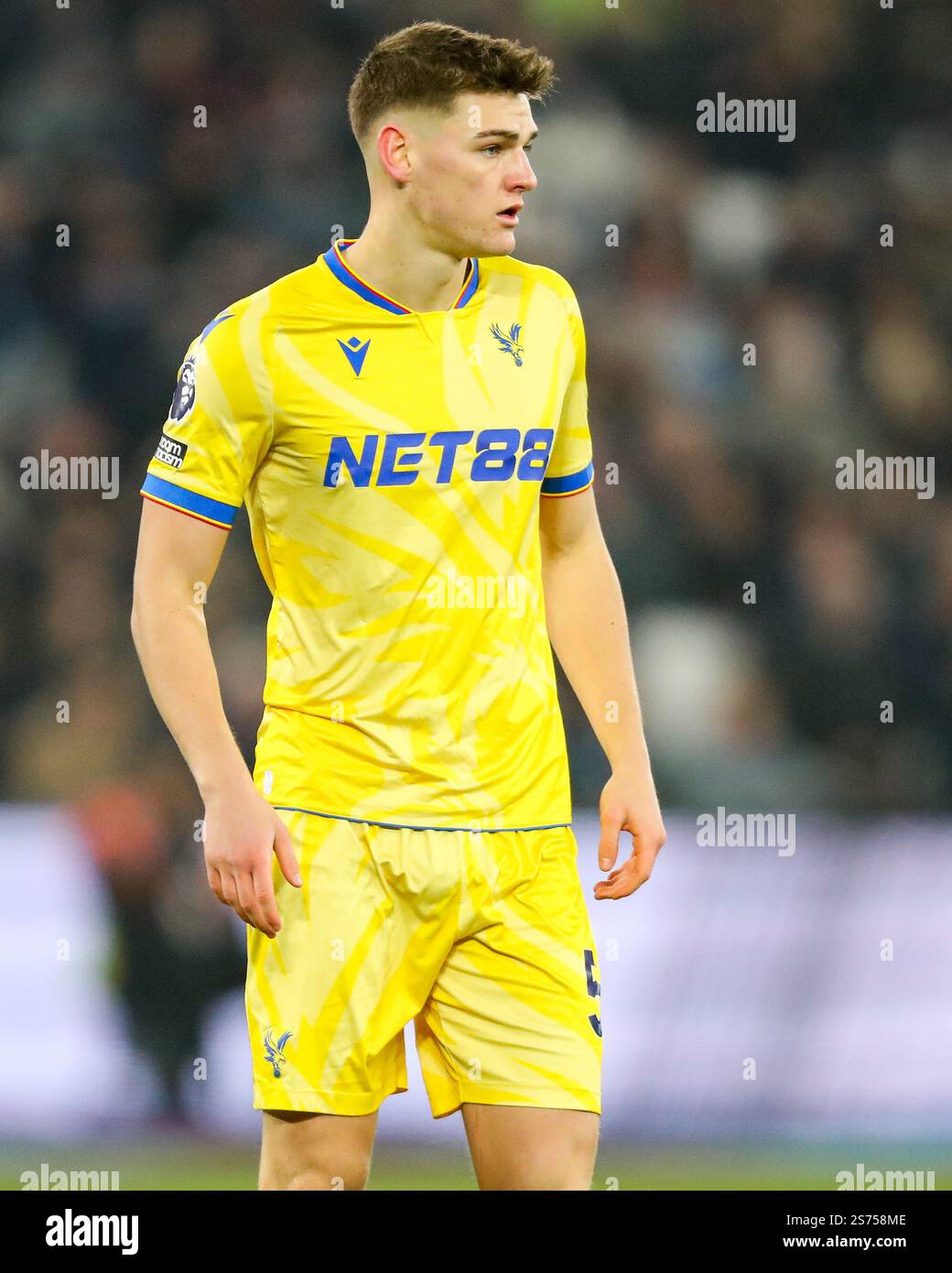 London, UK. 18th Jan, 2025. Justin Devenny of Crystal Palace looks on during the Premier League ...