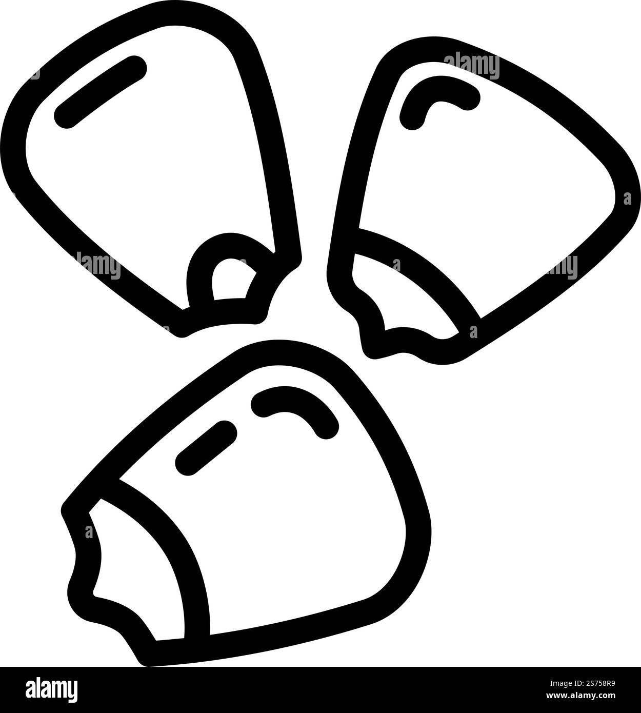 corn grain food line icon vector. corn grain food sign. isolated ...