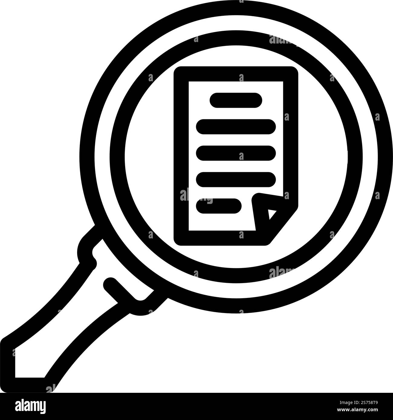 browse folder line icon vector. browse folder sign. isolated contour ...