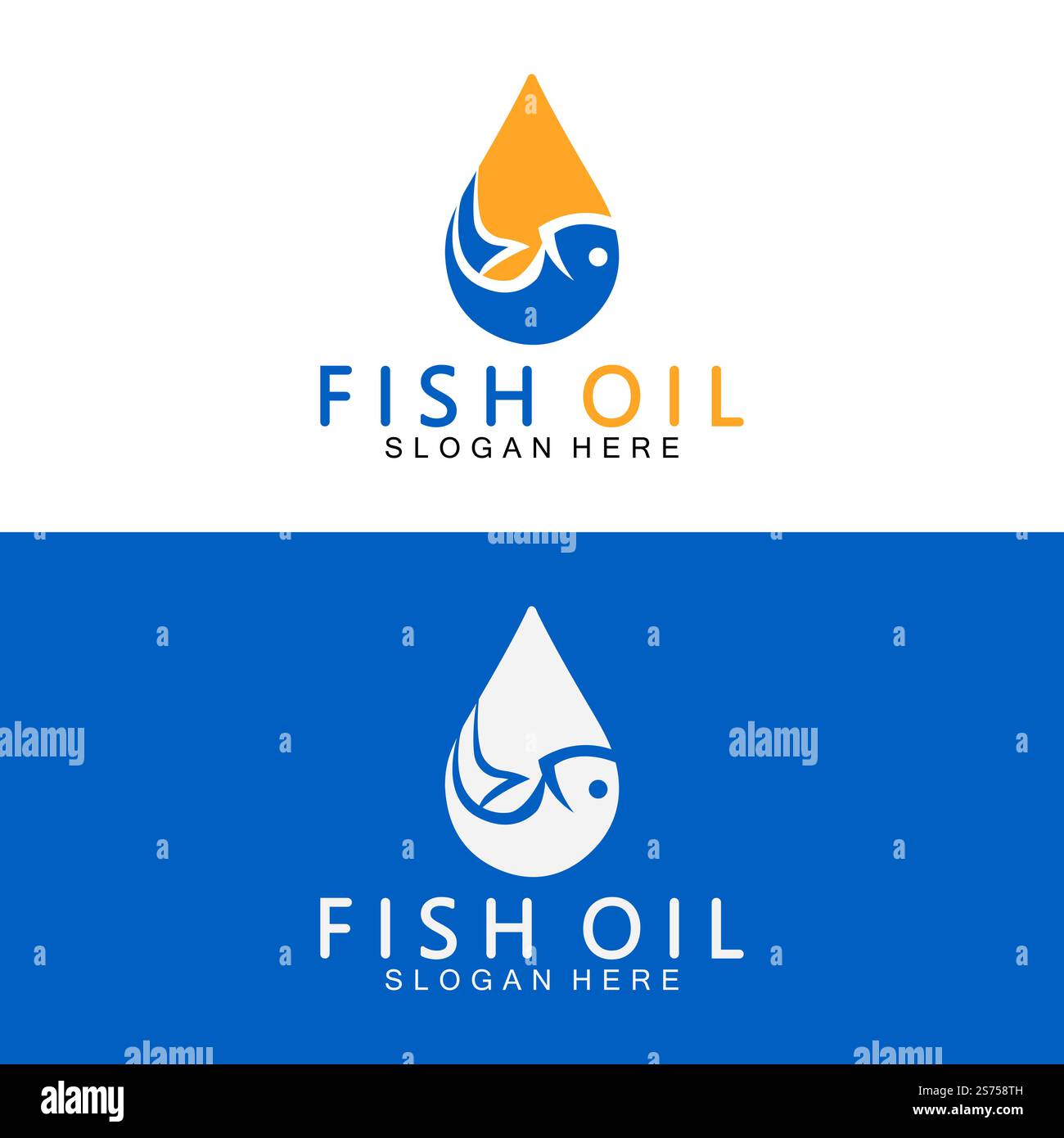 Fish oil logo vector illustration template Stock Vector Image & Art - Alamy