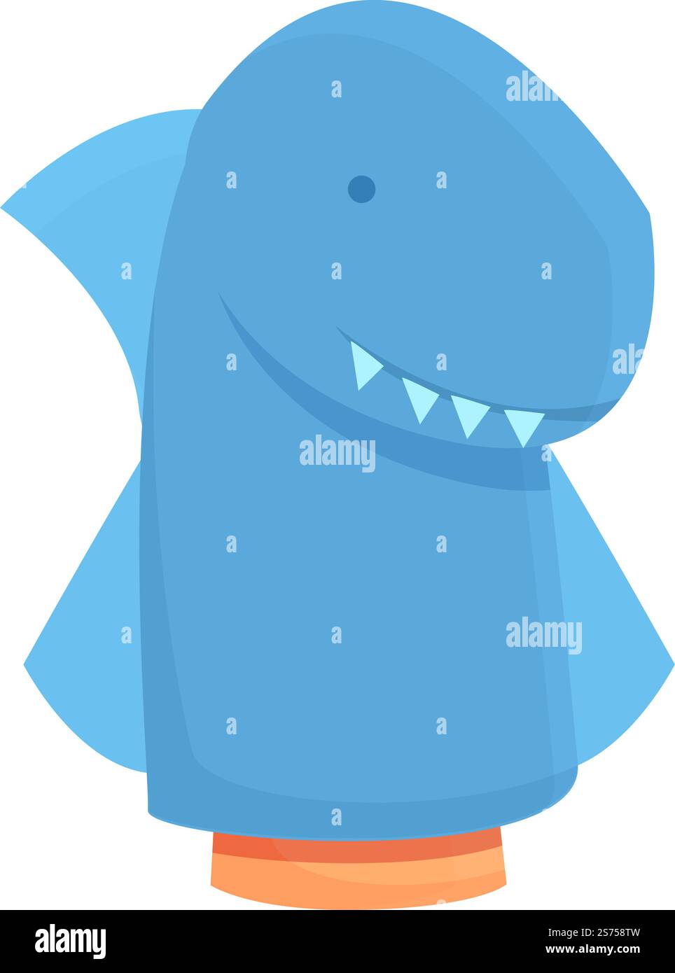 Shark puppet icon cartoon vector. Theater show. Stage child. Shark ...