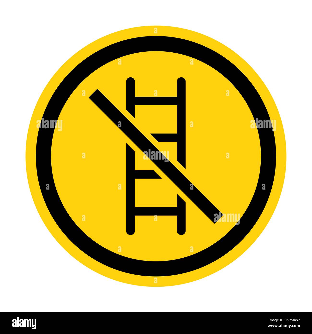 Do Not Use Ladders Symbol Stock Vector Image & Art - Alamy