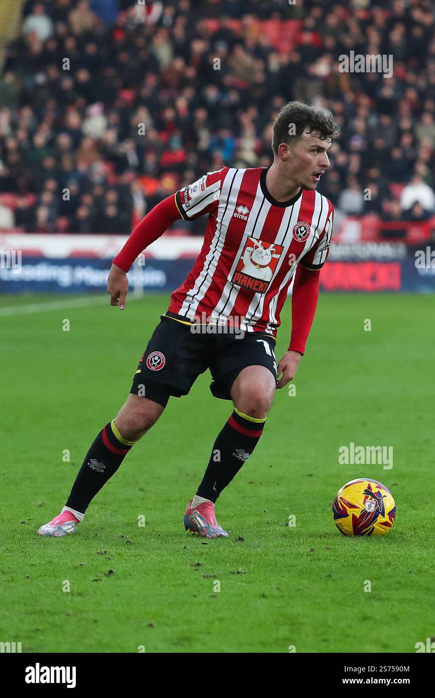 Sheffield, UK. 18th Jan, 2025. Harrison Burrows Of Sheffield United ...