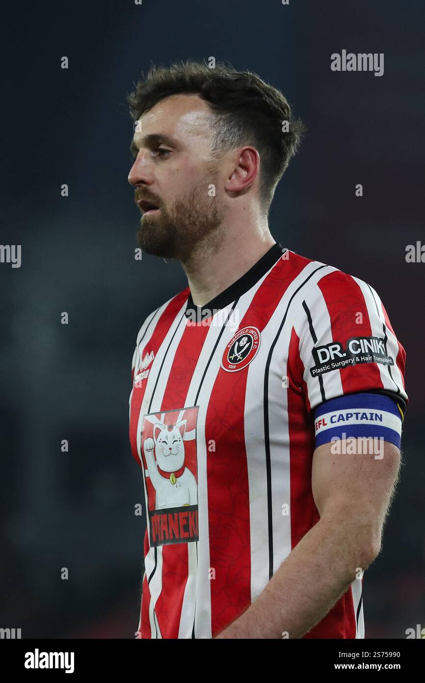 Sheffield, UK. 18th Jan, 2025. Jack Robinson Of Sheffield United during ...