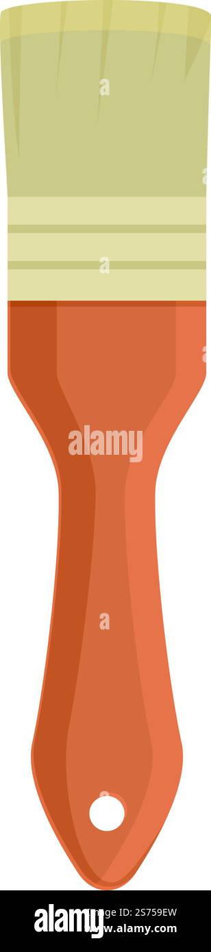 Paint brush icon cartoon vector. Art studio. Craft work. Paint brush ...