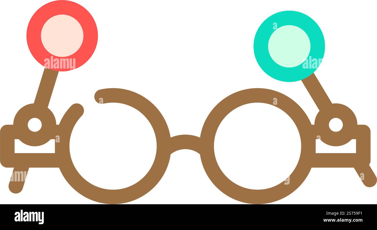 ocular glasses optical color icon vector. ocular glasses optical sign ...