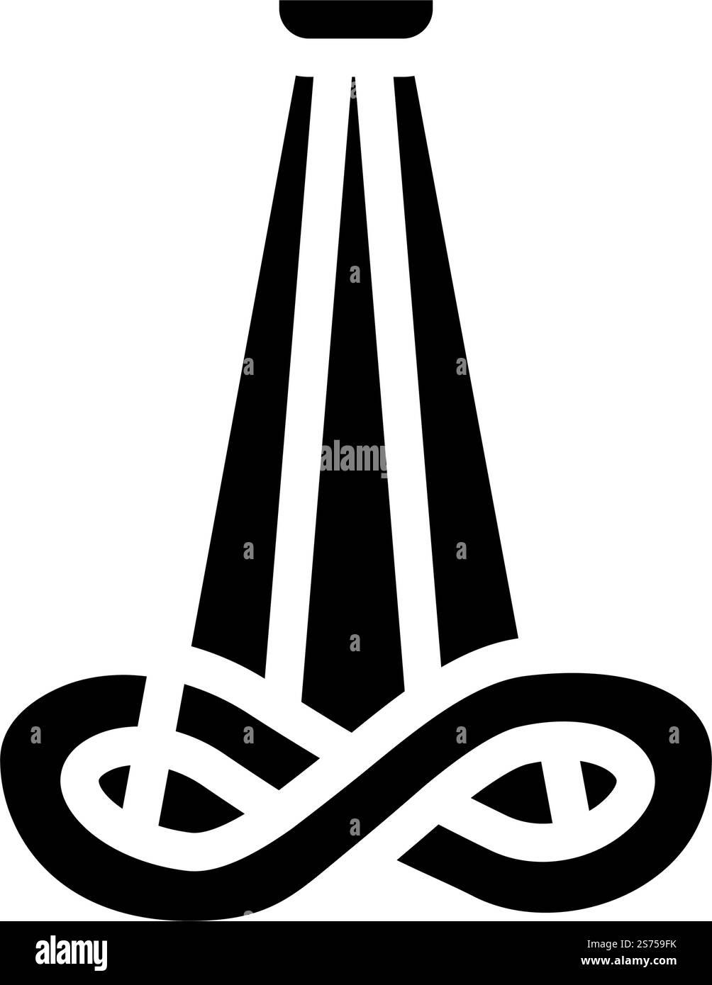 contemporary lamp ceiling glyph icon vector. contemporary lamp ceiling ...