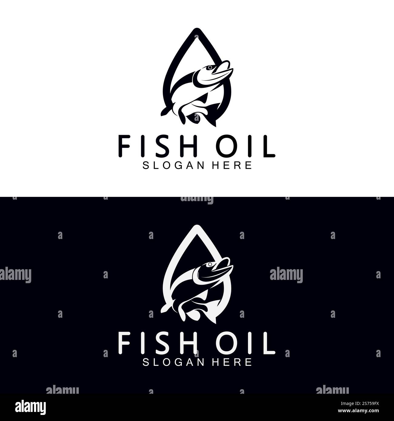 Fish oil logo vector illustration template Stock Vector Image & Art - Alamy