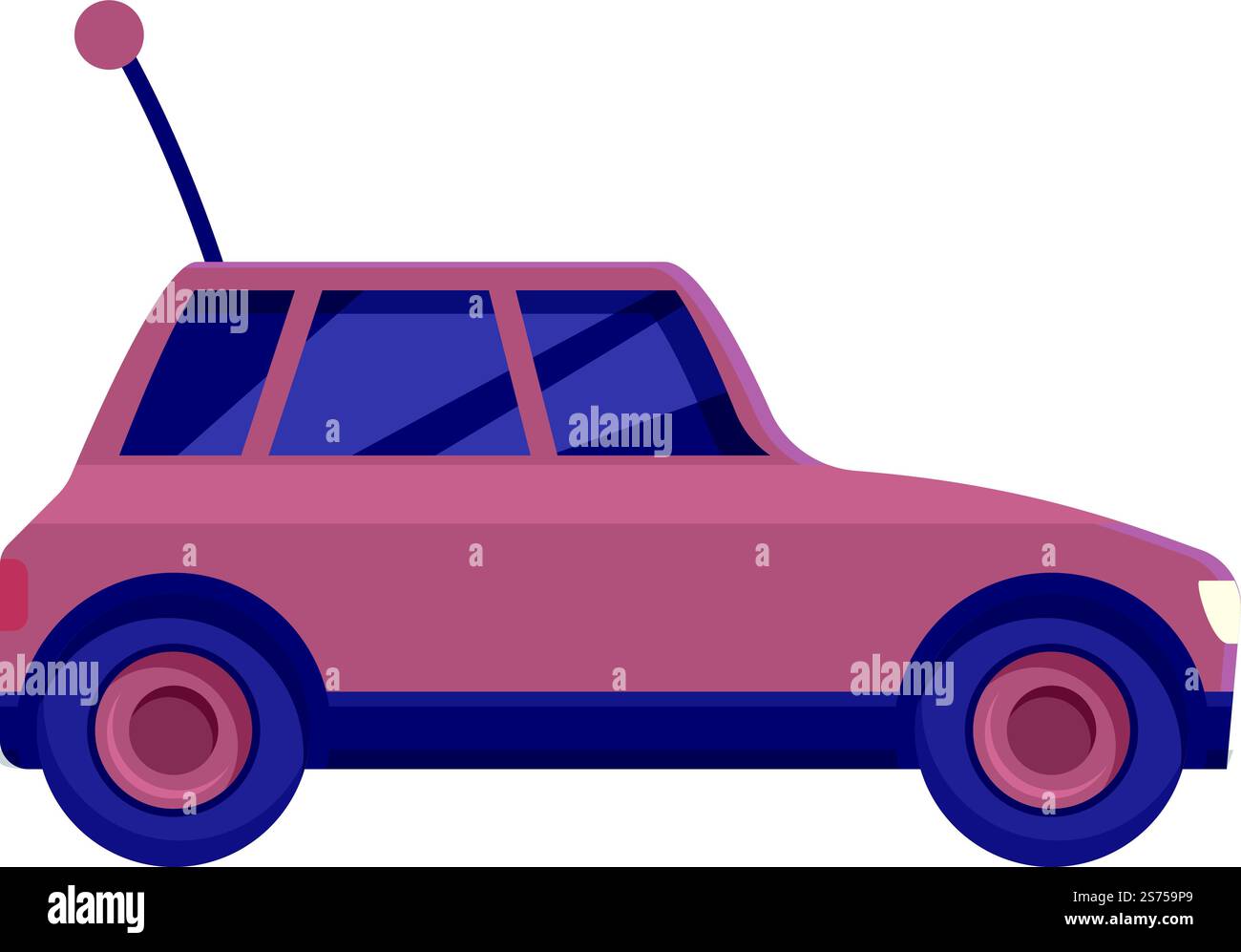 City car rc icon cartoon vector. Remote control. Model toy. City car rc ...