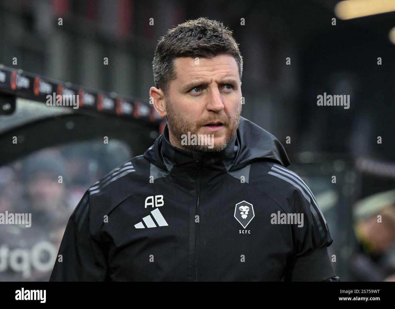 Salford City first-team coach Alex Bruce ahead of the Sky Bet League ...
