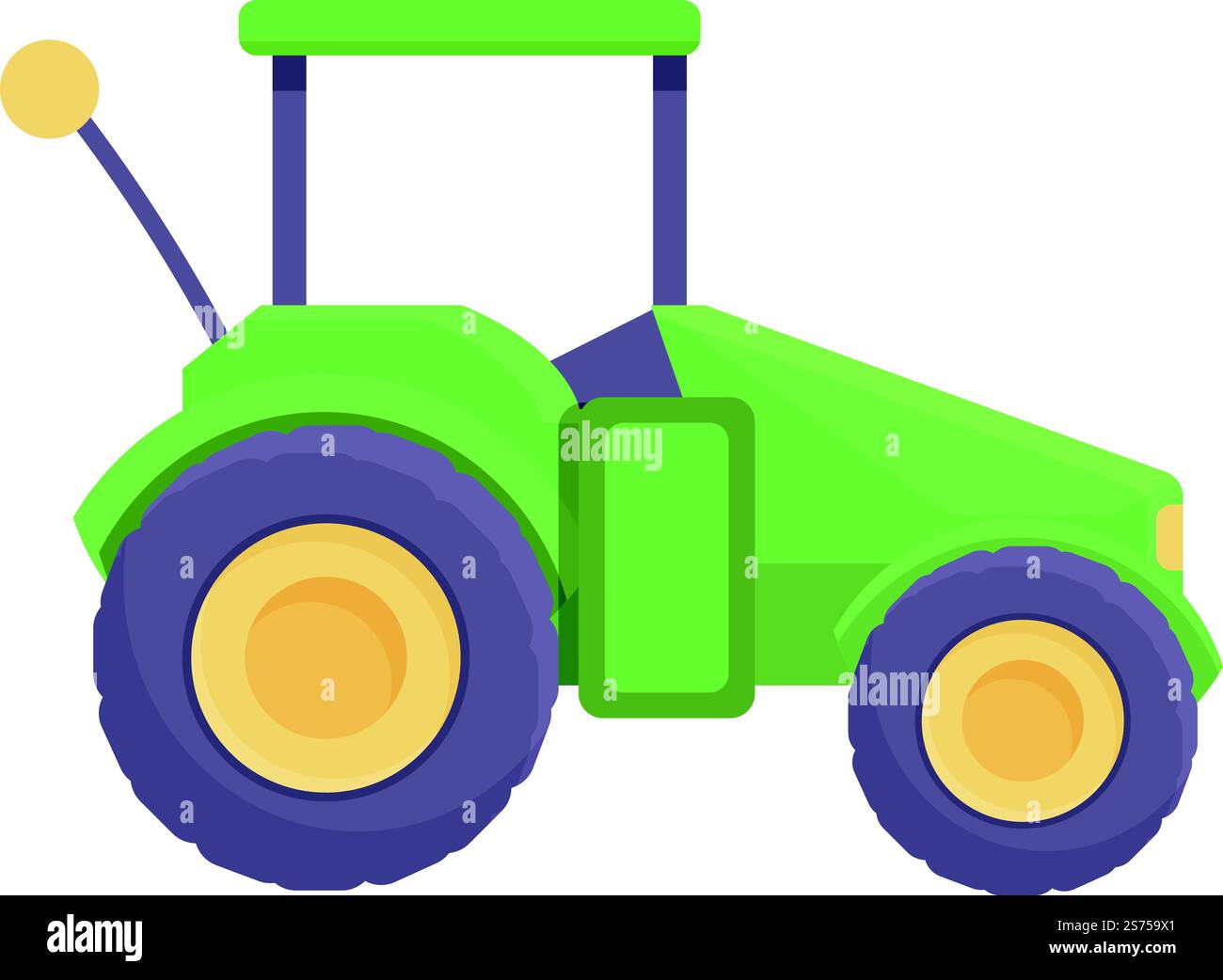 Radio control tractor icon cartoon vector. Remote toy. Model machine ...