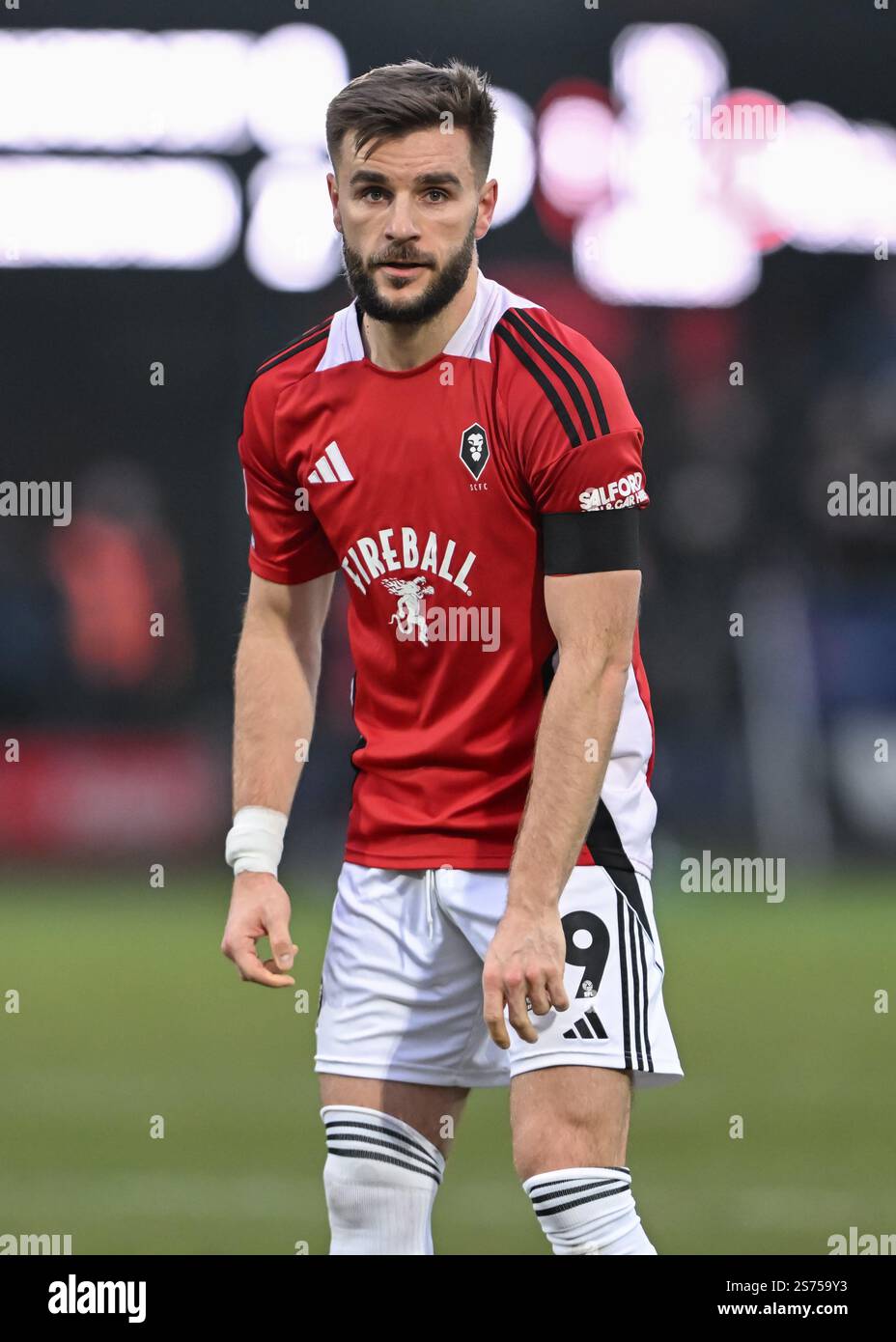 Salford City's Luke Garbutt during the Sky Bet League One match at the ...