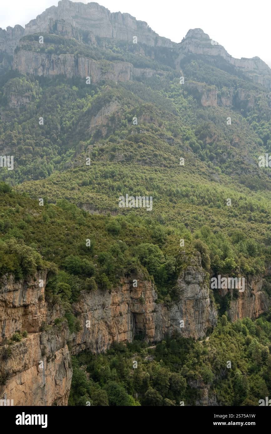 tree lined rock outrcrops and glacial formations, gorges and canyons in ...