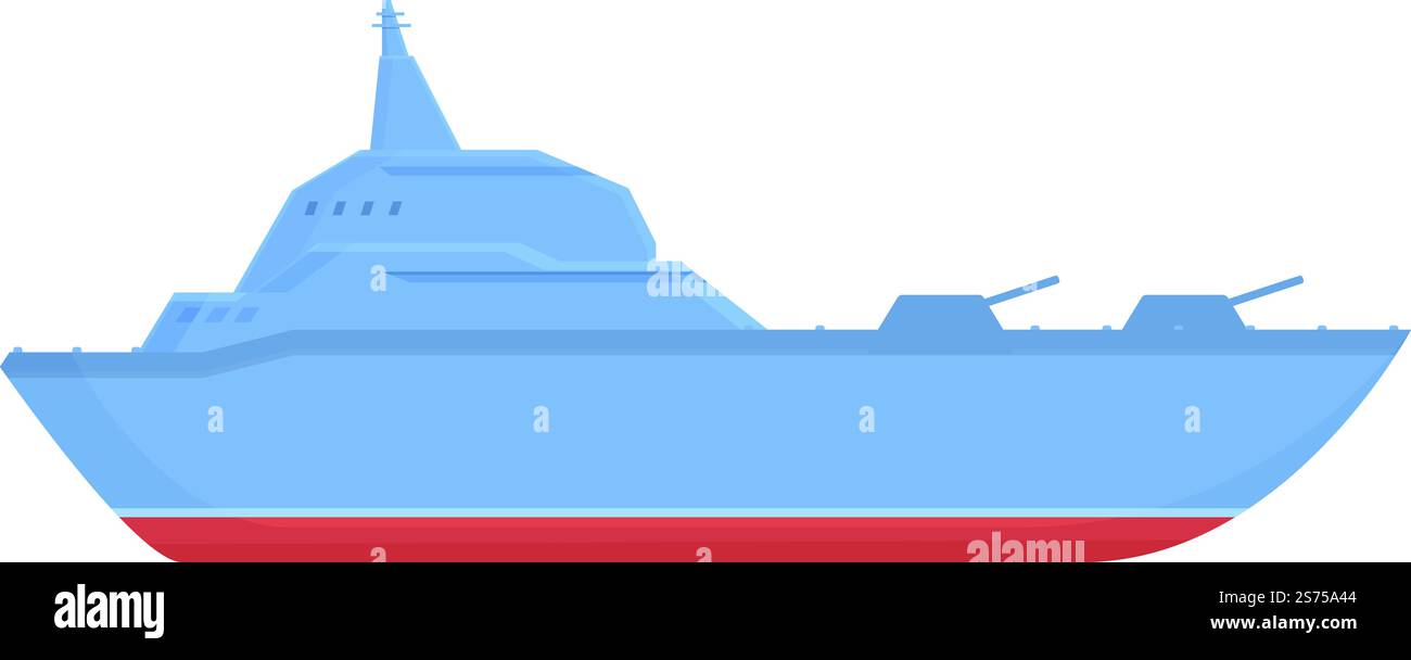 Military vessel icon cartoon vector. Navy ship. War boat. Military ...