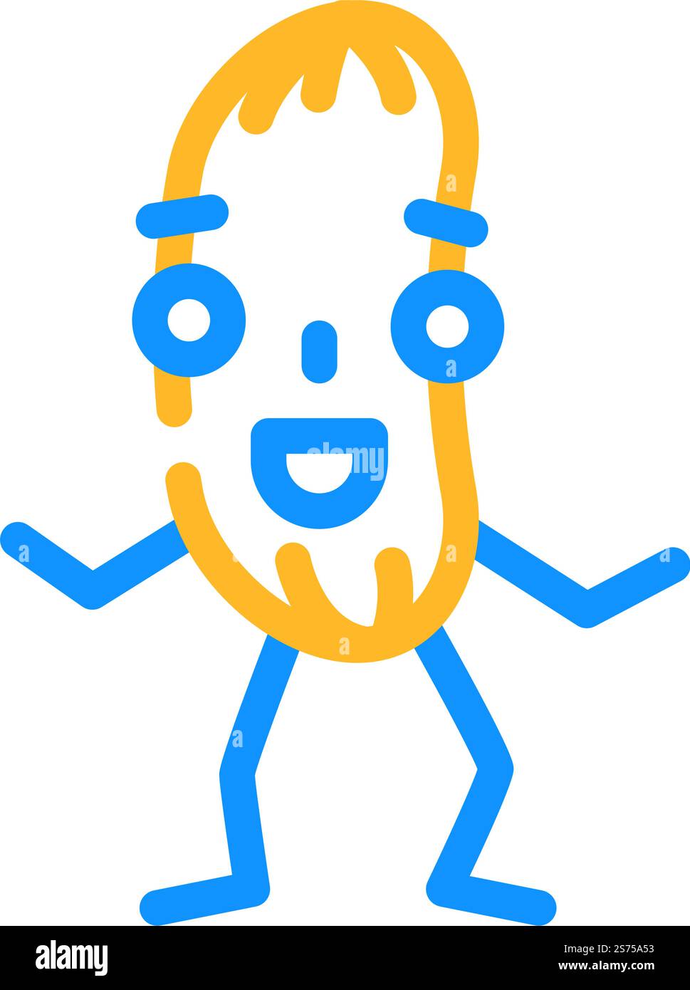 weenie meat character color icon vector. weenie meat character sign ...