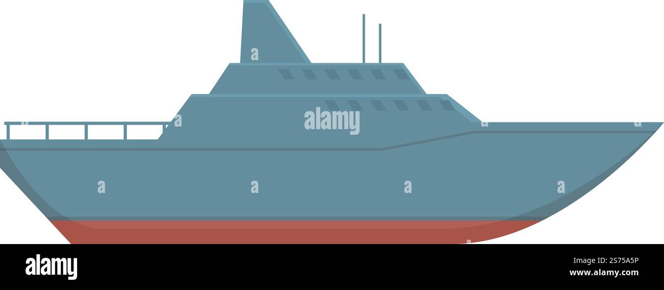 Ship icon cartoon vector. Naval warship. Modern navy. Ship icon cartoon ...