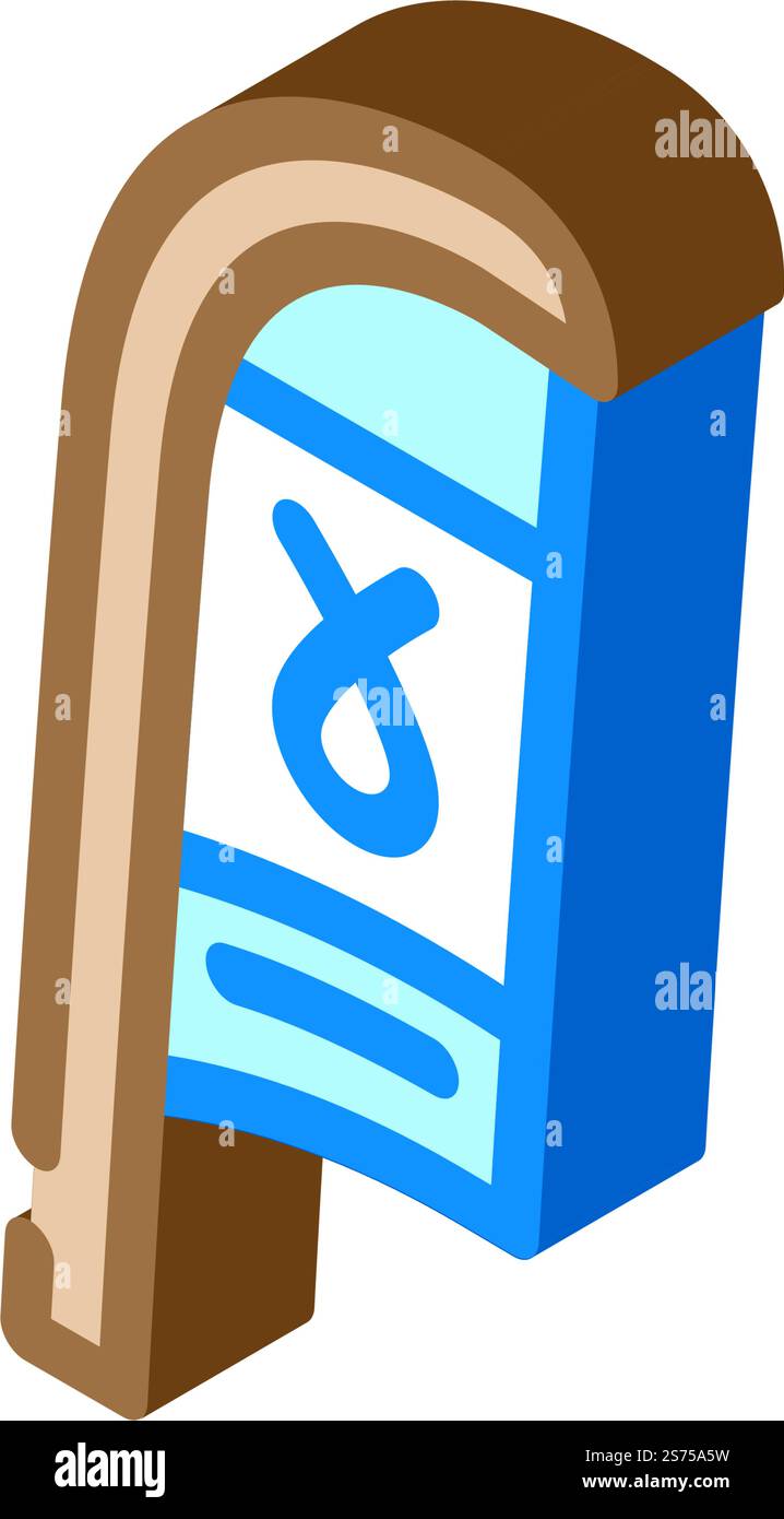 event flag isometric icon vector. event flag sign. isolated symbol ...