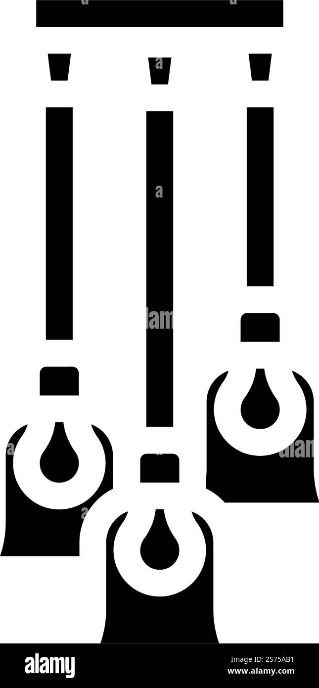 home lamp ceiling glyph icon vector. home lamp ceiling sign. isolated ...