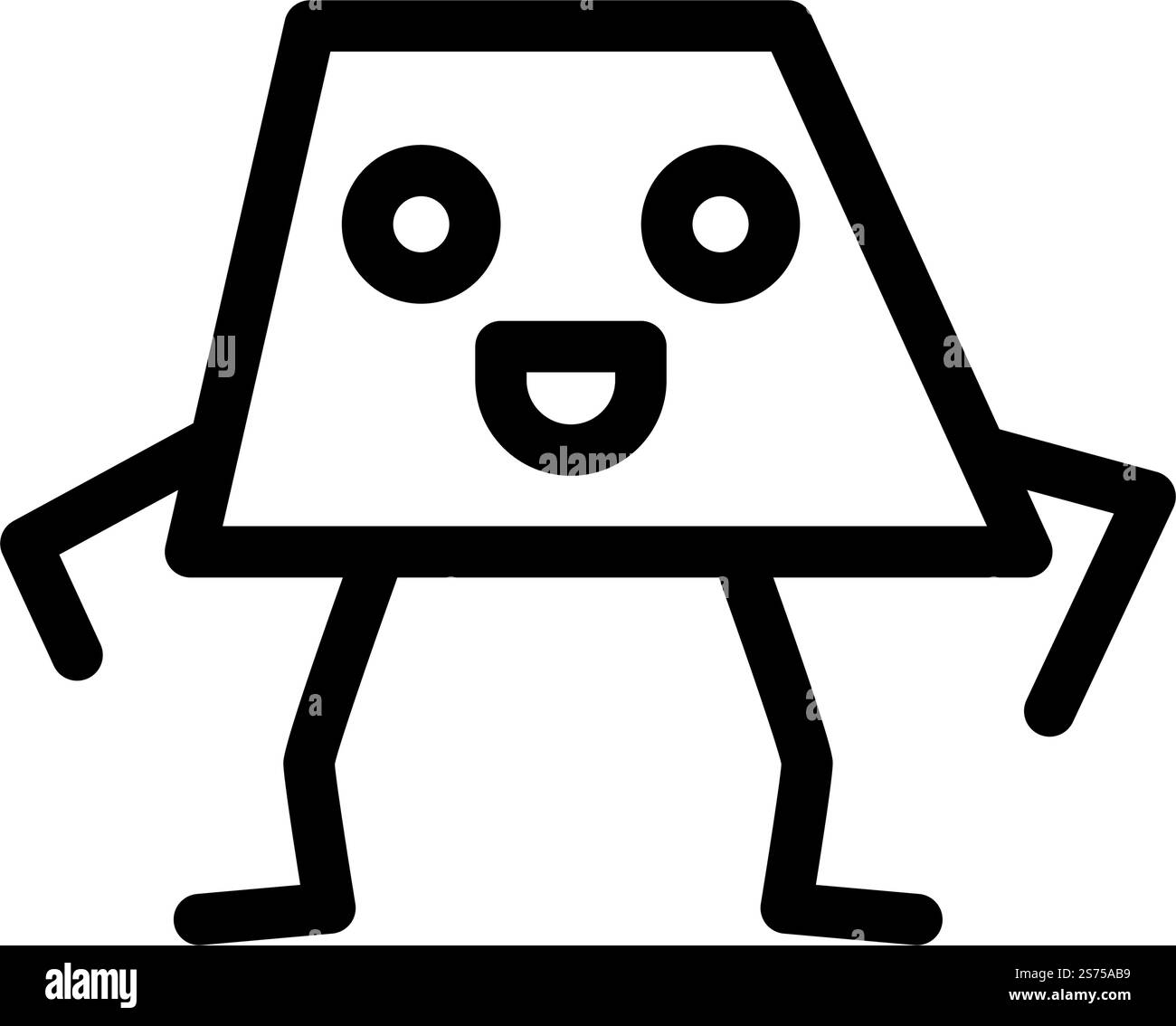 trapezoid geometric shape character line icon vector. trapezoid ... trapezoid geometric shape character line icon vector. trapezoid ...