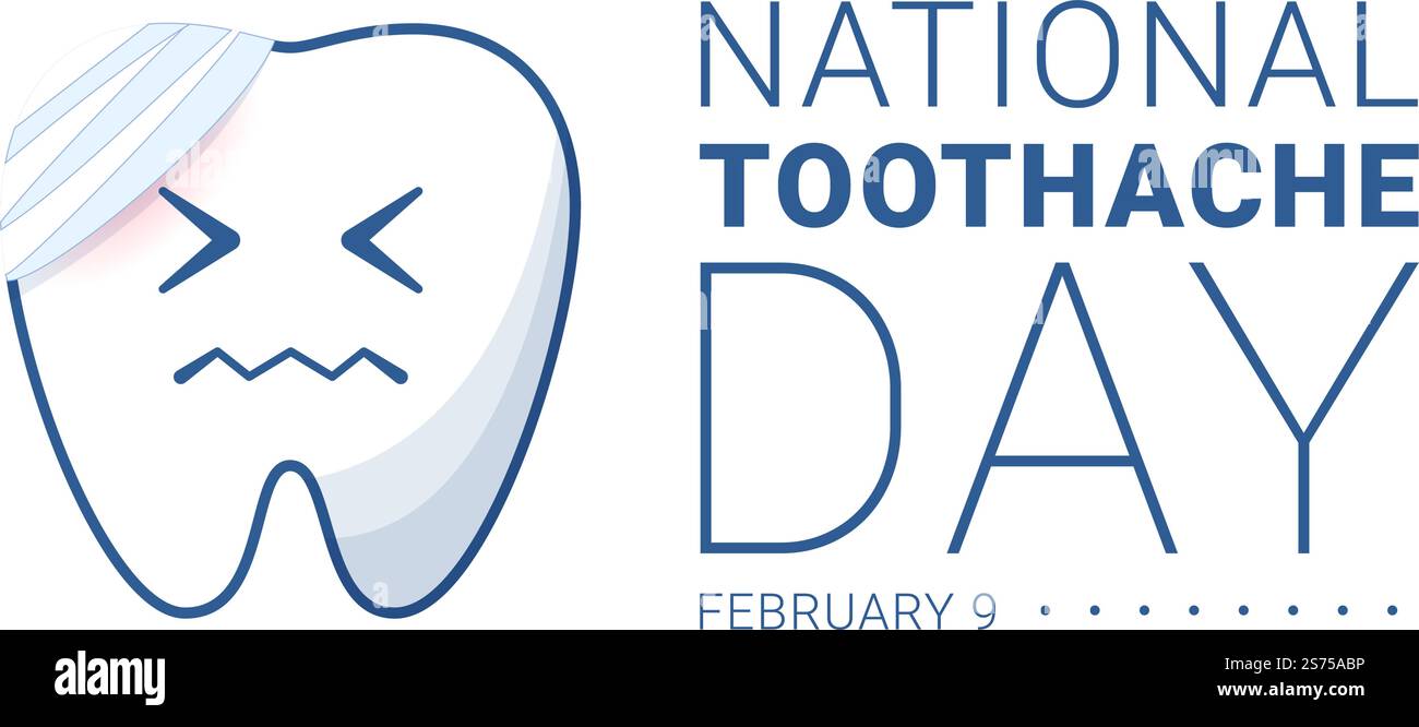 National Toothache Day on February 9 with Teeth for Dental Hygiene so ...