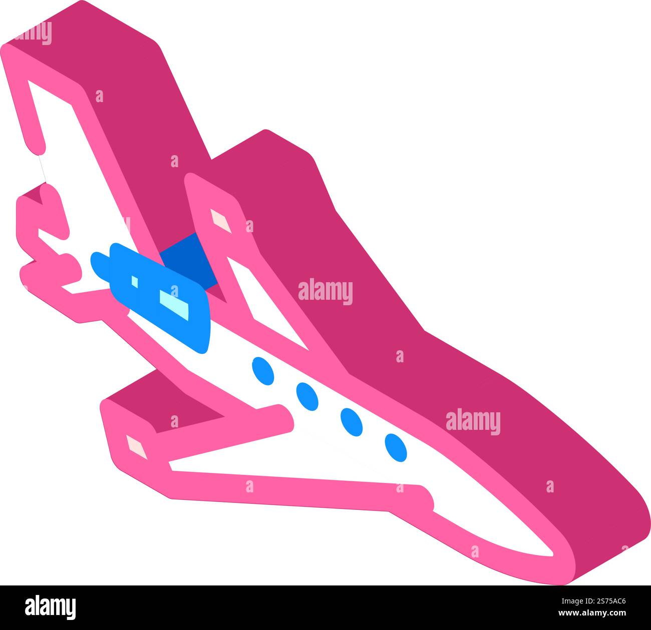 private jet airplane aircraft isometric icon vector. private jet ...