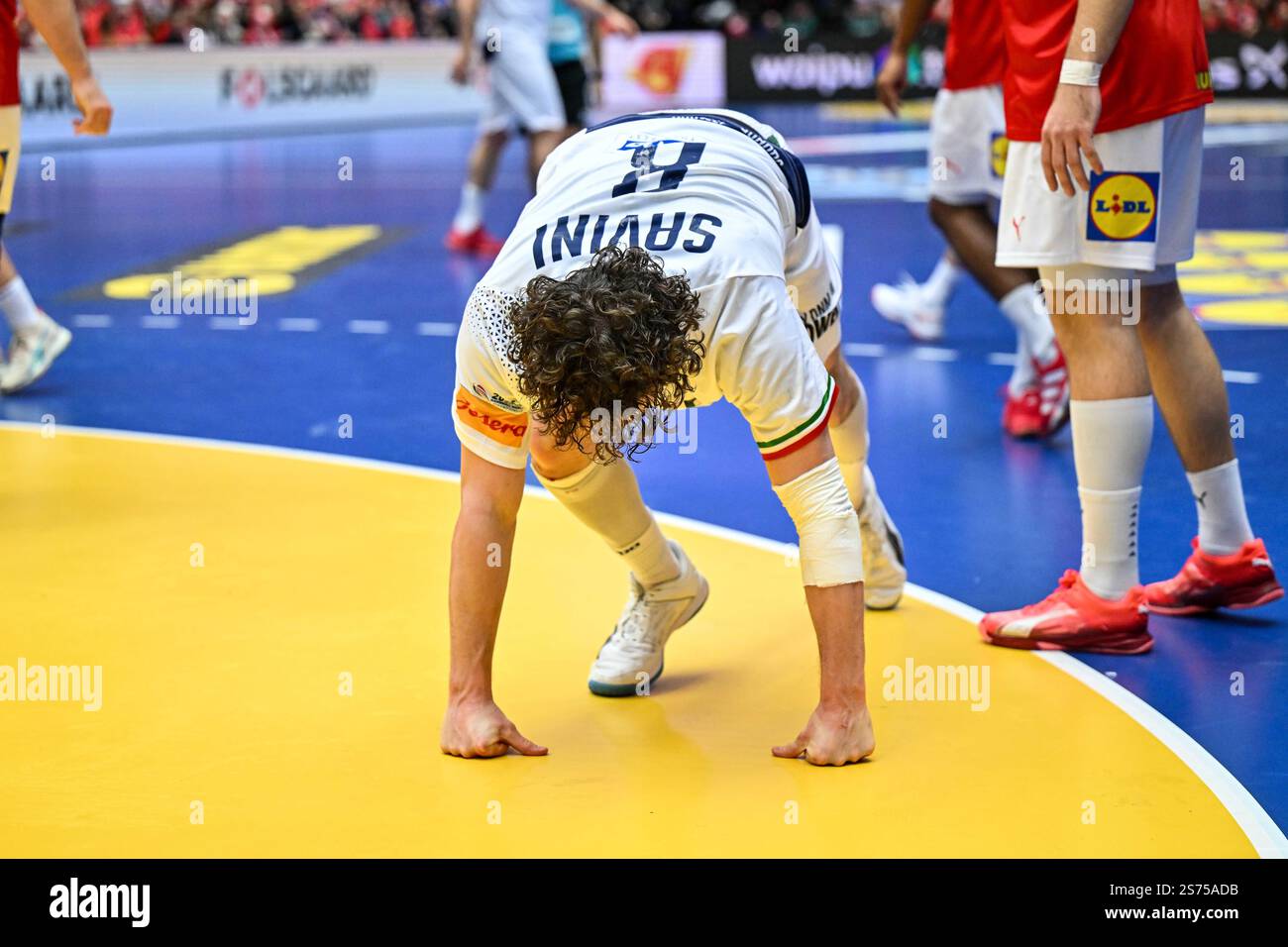 Giacomo Savini of Italy Nationalteam during IHF Men's - Handball World ...