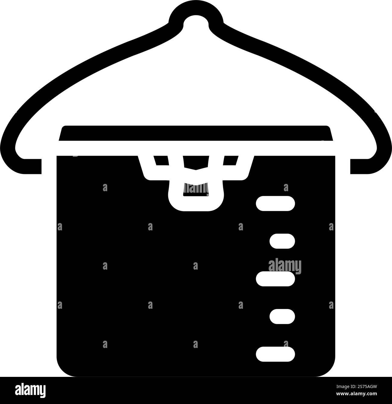 stove pot cooking glyph icon vector. stove pot cooking sign. isolated ...