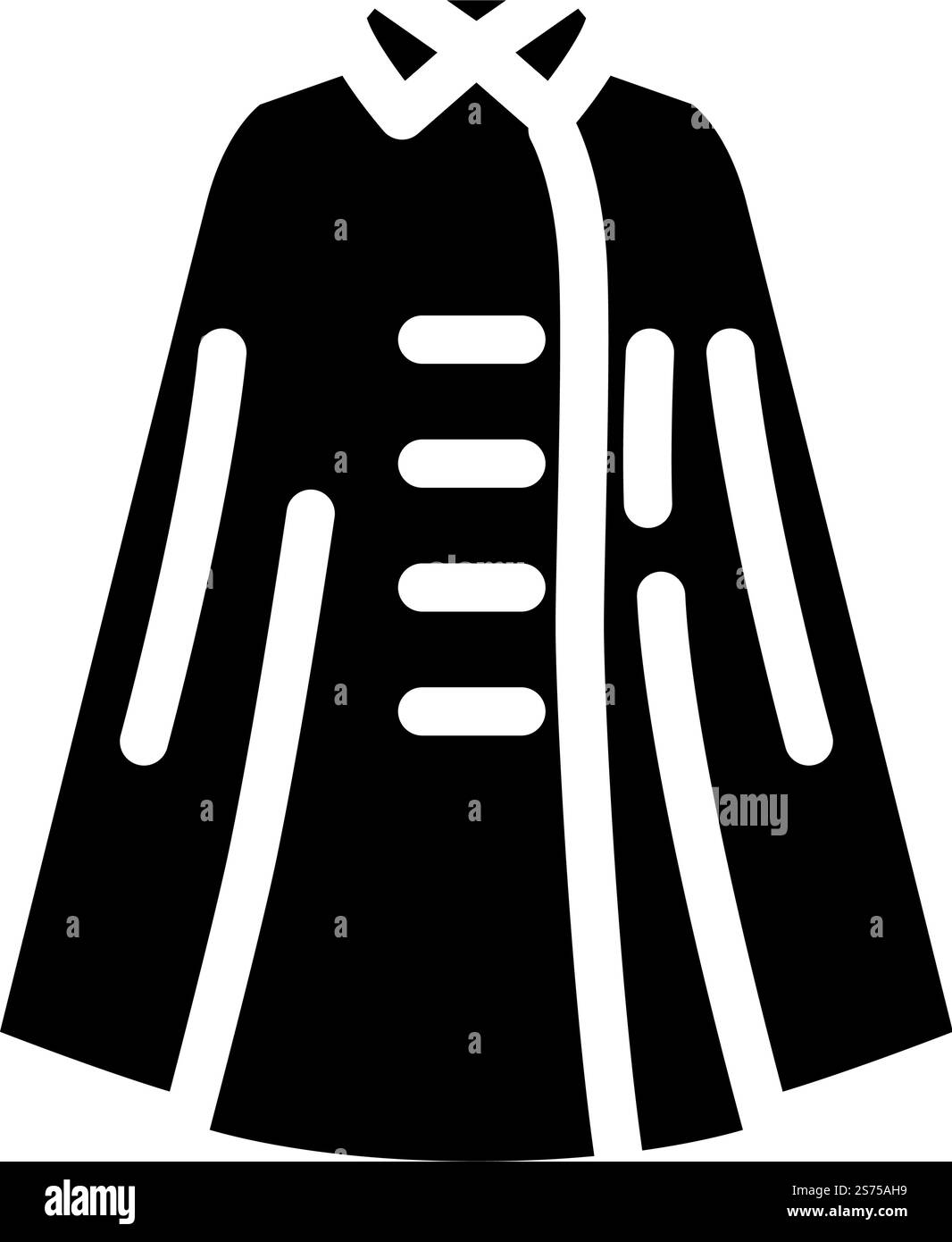 cape coat outerwear female glyph icon vector. cape coat outerwear ...