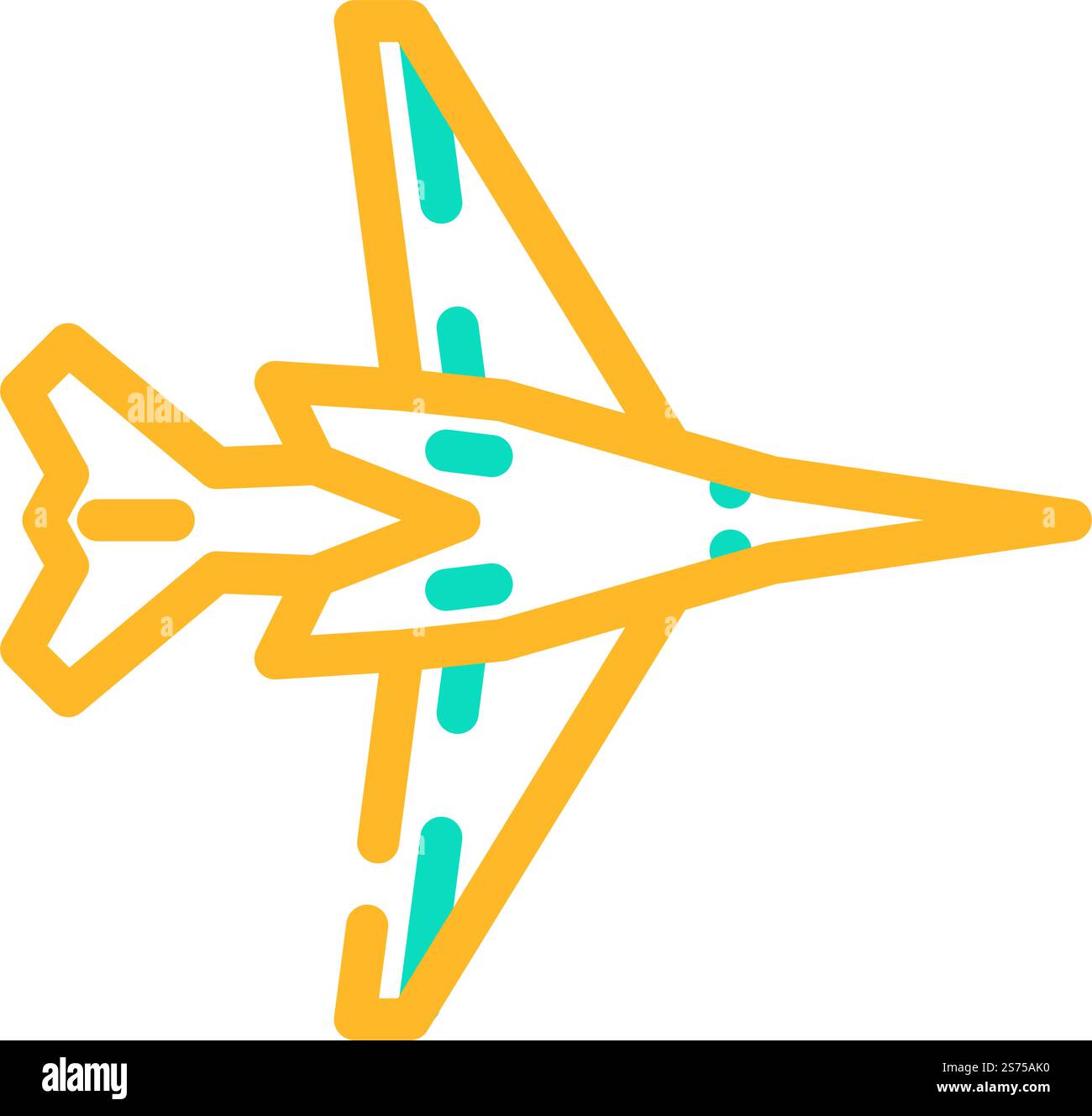 military airplane aircraft color icon vector. military airplane ...