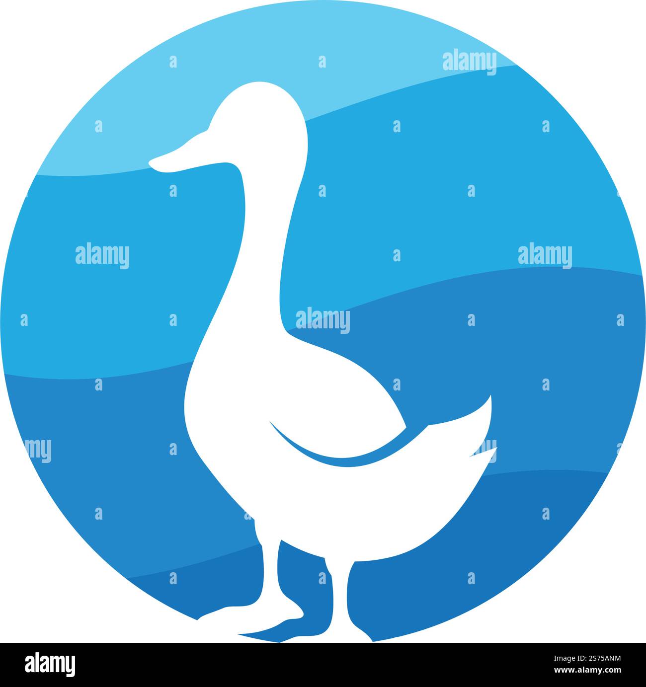 Duck logo vector ilustration icon flat design template Stock Vector ...