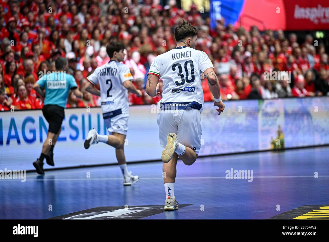 Tommaso Romei of Italy Nationalteam during IHF Men's - Handball World ...