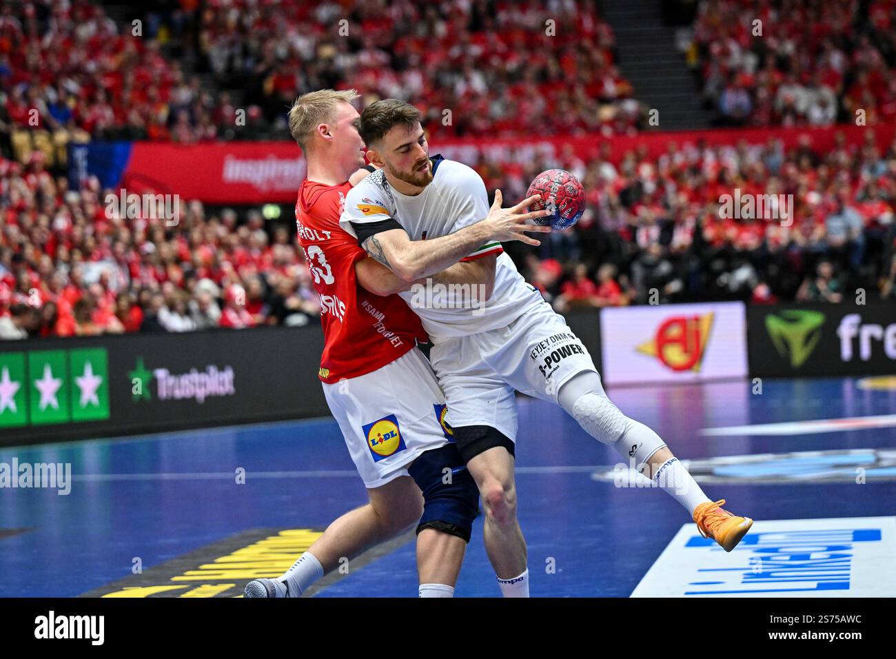 Herning, Denmark. 18th Jan, 2025. Filippo Angiolini of Italy ...